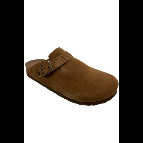 Skechers | Shoes | Skechers Arch Fit Granola Suede Clogs Chestnut ...